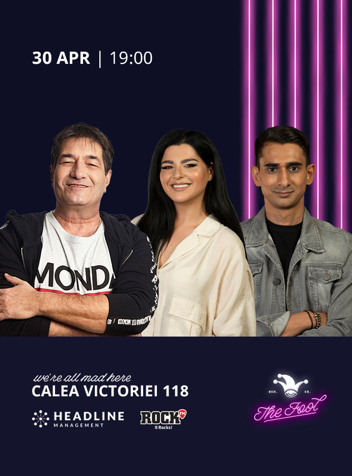 Bilete The Fool: Stand-up comedy cu Radu Pietreanu, Florin și Ioana ... Bilete The Fool: Stand-up comedy cu Radu Pietreanu, Florin și Ioana ...
