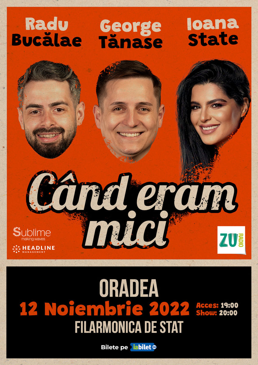 Bilete Oradea : Stand-up Comedy cu Radu Bucalae, George Tanase si Ioana ... Bilete Oradea : Stand-up Comedy cu Radu Bucalae, George Tanase si Ioana ...