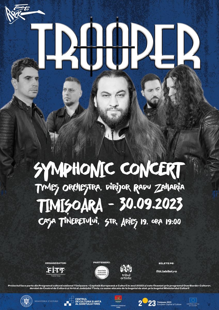 Bilete Timișoara: Trooper & Tymes Orchestra | Concert simfonic | Time ... Bilete Timișoara: Trooper & Tymes Orchestra | Concert simfonic | Time ...