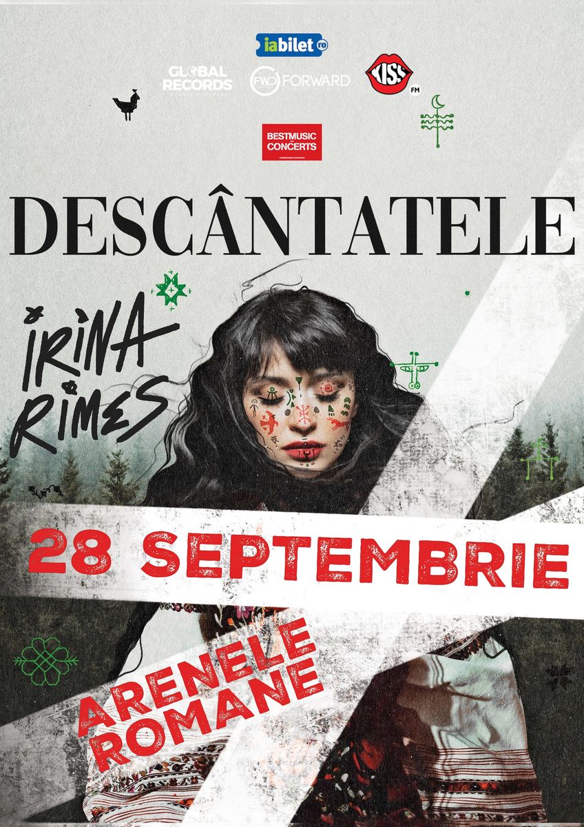 Bilete Irina Rimes "DESCÂNTATELE" la Arenele Romane - 28 sep, ora 17:30 ...