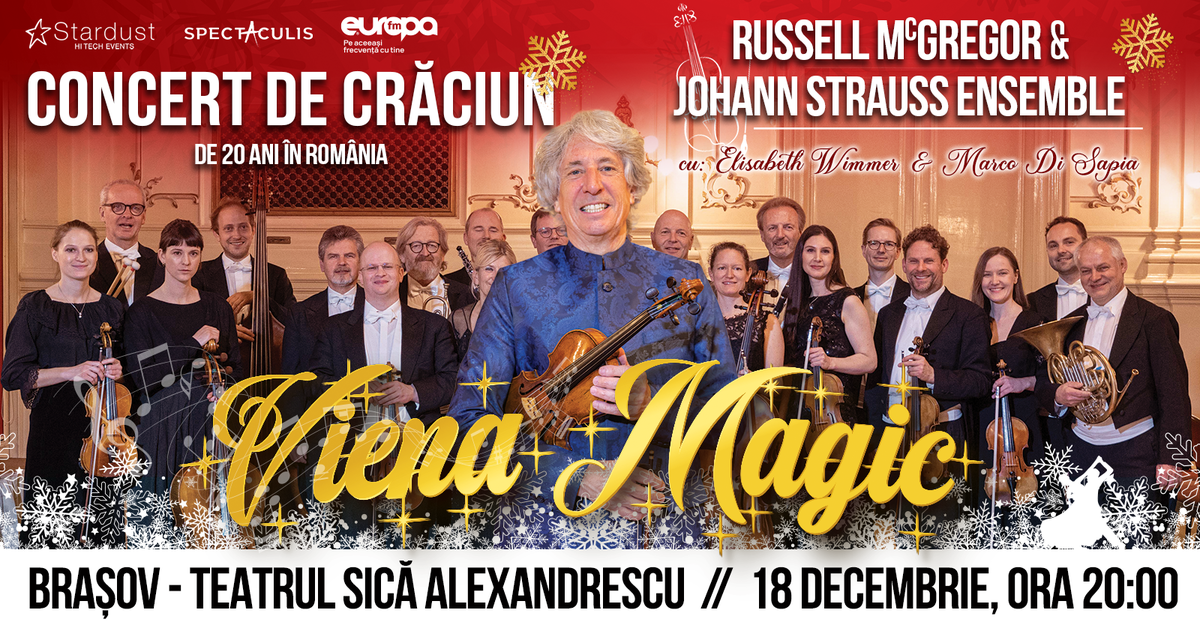 Bilete Brasov: Viena Magic - Concert de Crăciun de 20 ani - 18 dec '24 ...