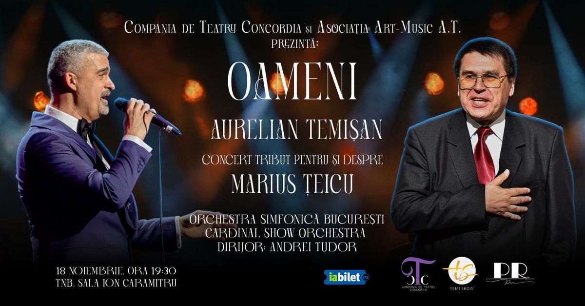 Bilete Concert Aurelian Temisan - 18 nov, ora 19:30 - Teatrul National ...