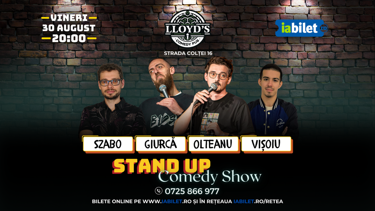 Bilete București: Stand-up Comedy cu Szabo, Olteanu, Giurcă & Vişoiu ...