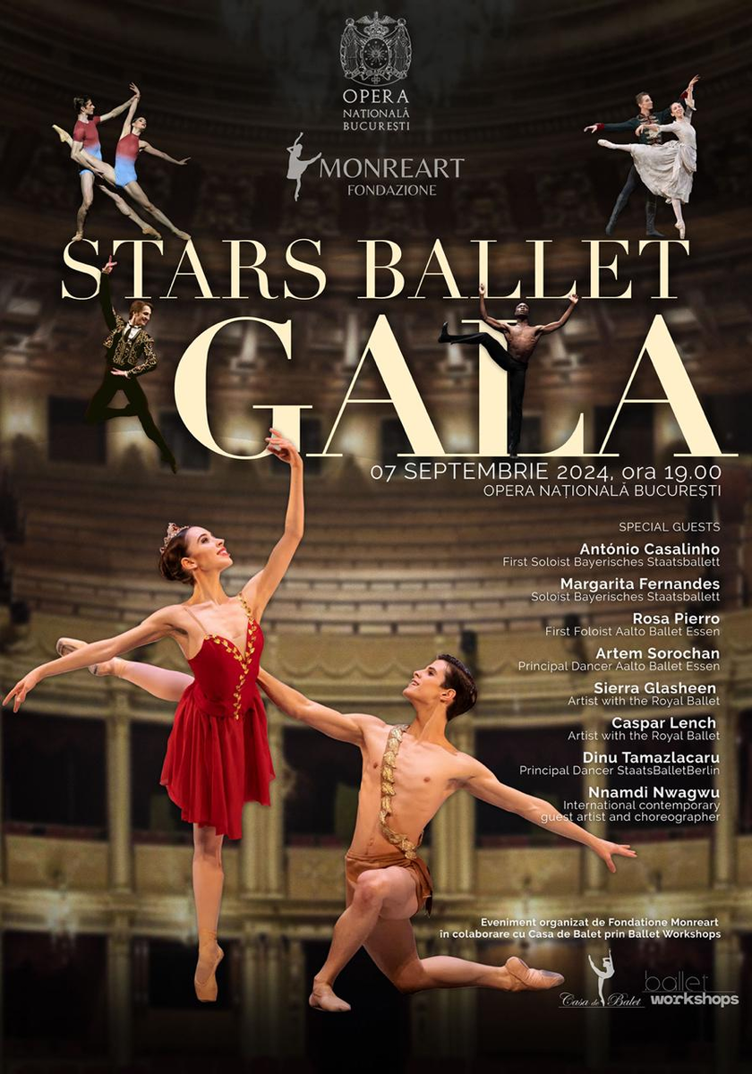 Bilete STARS BALLET GALA - 7 sep, ora 19:00 - Opera Națională București ...