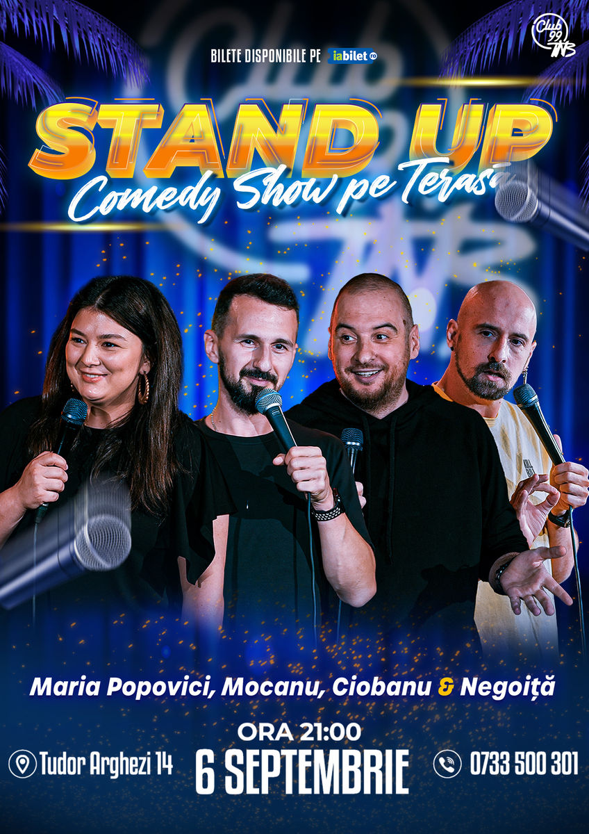 Bilete Stand up Comedy cu Maria Popovici, Mocanu, Andrei Ciobanu ...