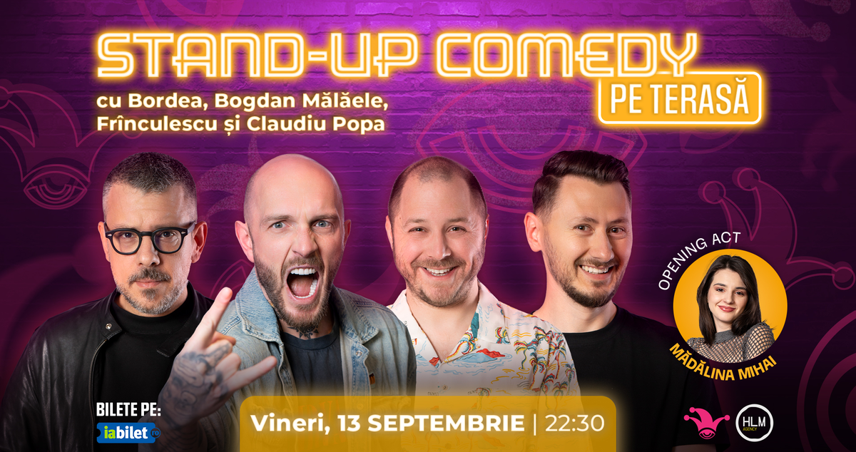 Bilete The Fool: Stand-up comedy pe terasă cu Bordea, Frînculescu ...