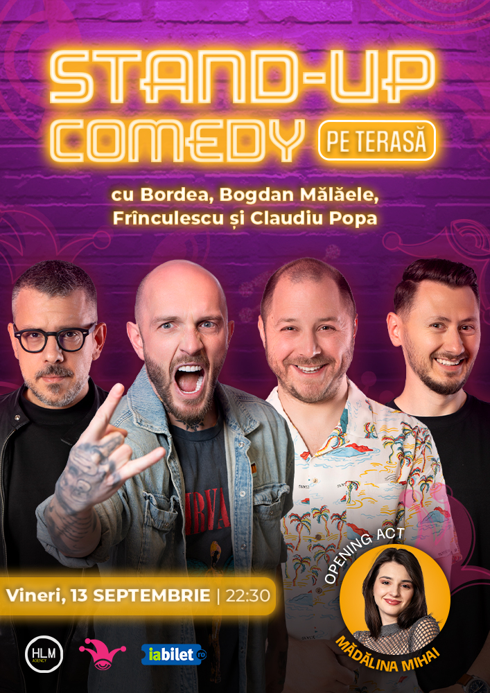 Bilete The Fool: Stand-up comedy pe terasă cu Bordea, Frînculescu ...