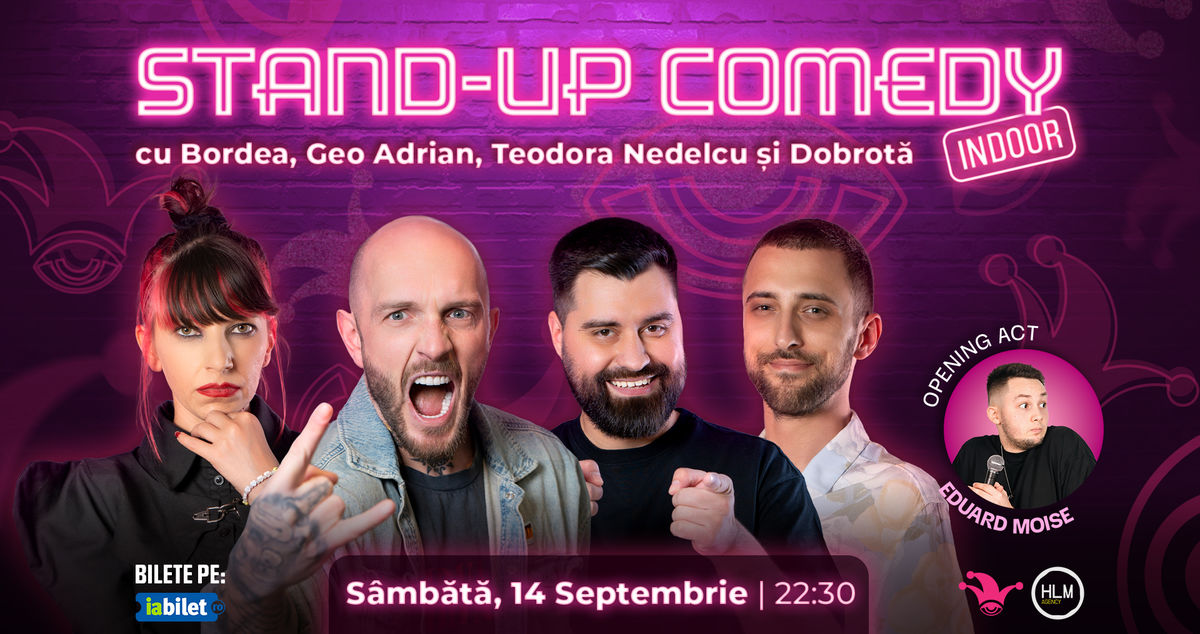 Bilete The Fool: Stand-up comedy cu Bordea, Geo Adrian, Alex Dobrotă și ...