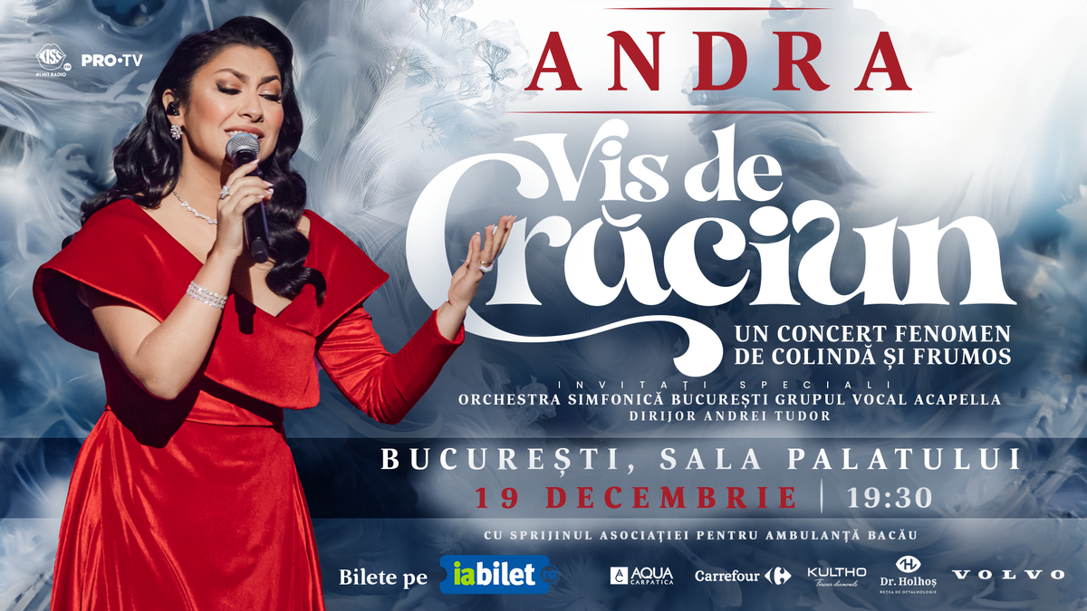 Bilete Concert Andra - Vis de Craciun - 19 dec '24, ora 19:30 - Sala ...