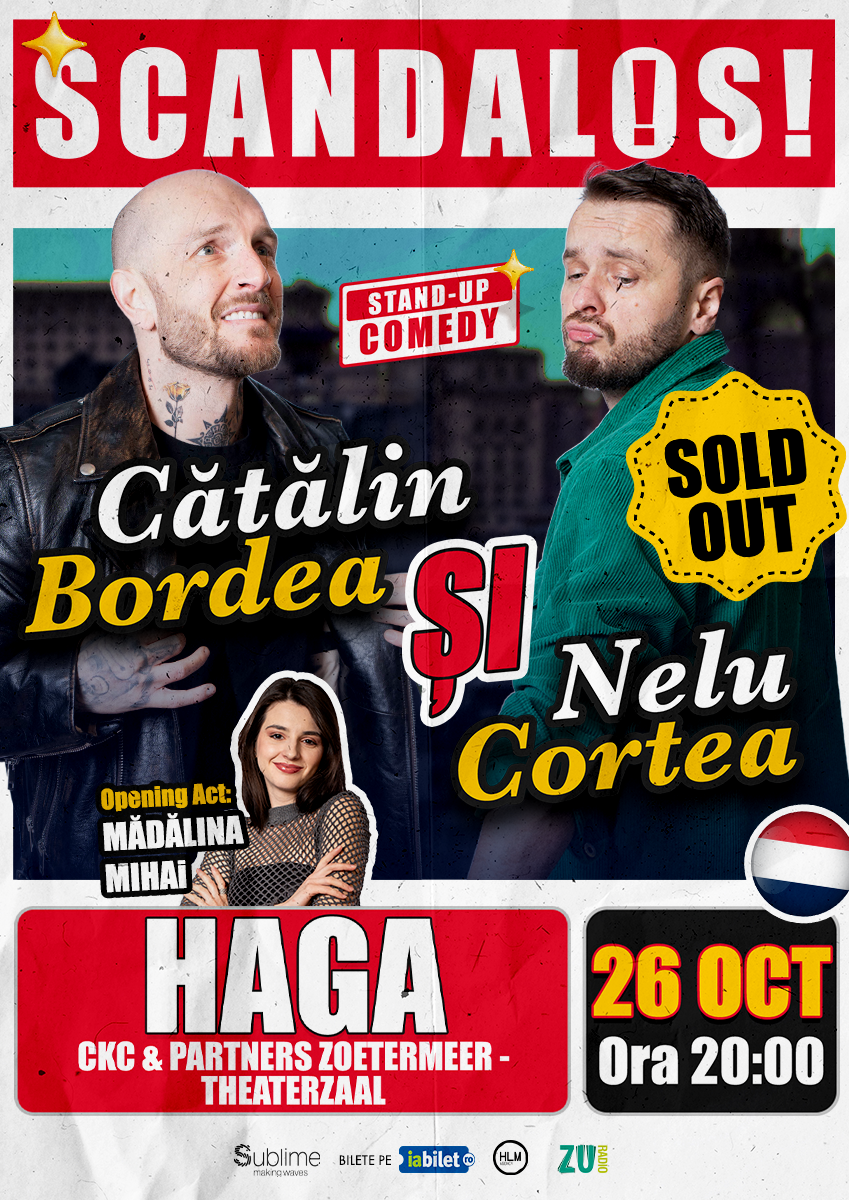 Bilete Haga: Stand-up Comedy cu Bordea, Cortea si Madalina Mihai - ORA ...