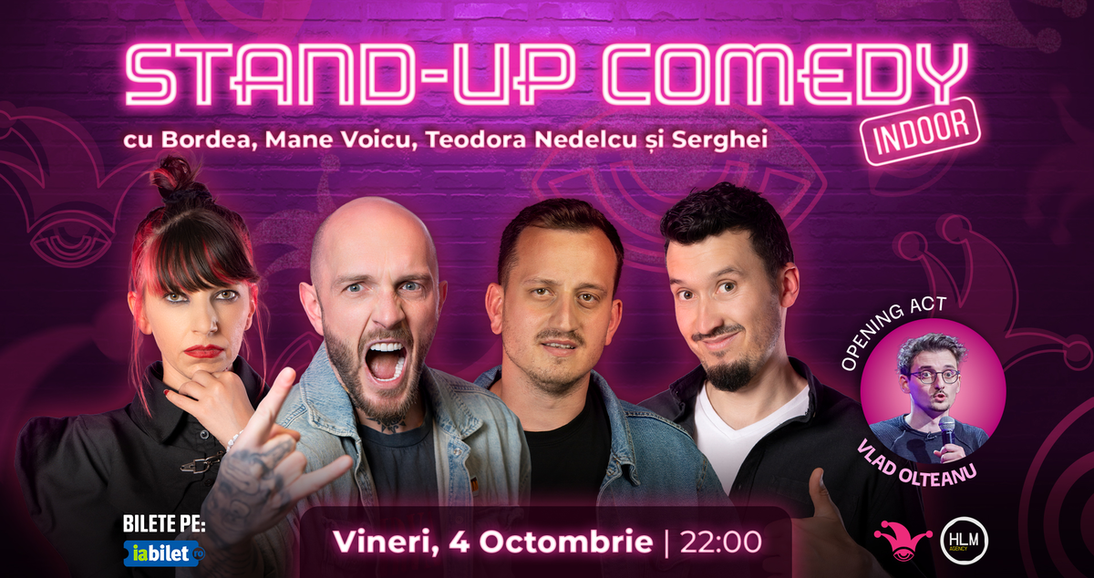 Bilete The Fool: Stand-up comedy cu Bordea, Mane Voicu, Teodora Nedelcu ...