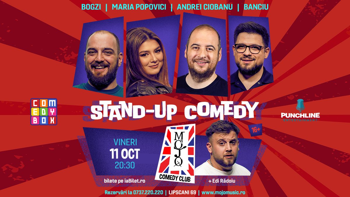 Bilete Stand-up Comedy cu Maria Popovici, Ciobanu, Bogzi și Banciu - 11 ...