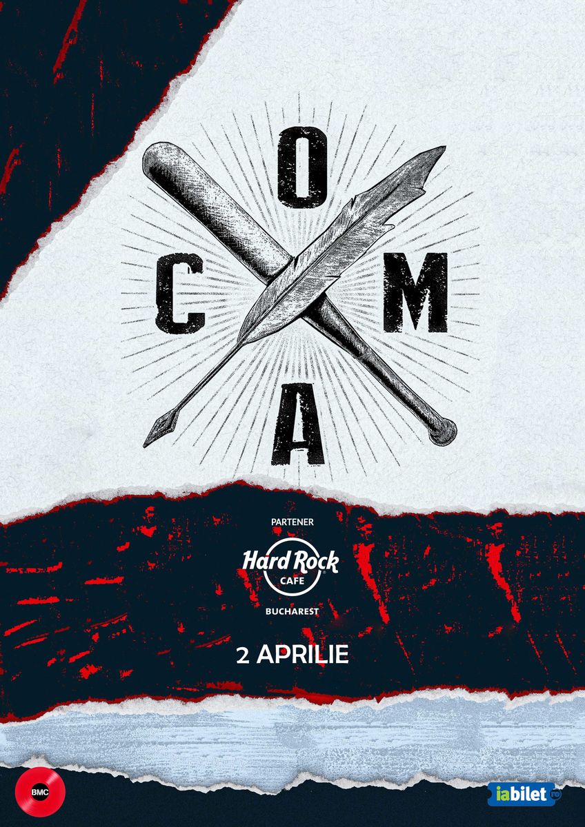 Bilete Concert Coma - 2 apr, ora 21:00 - Hard Rock Cafe