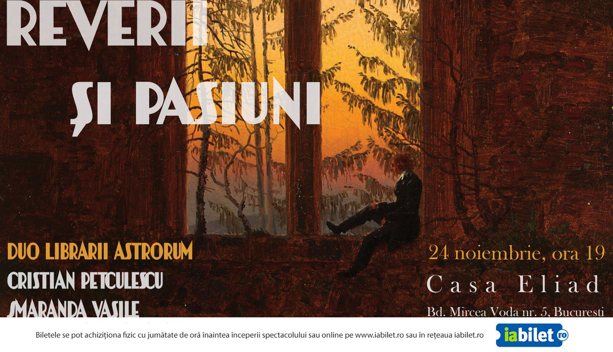 Bilete „Reverii și pasiuni” – recital de pian și orgă - 24 nov, ora 19: ...