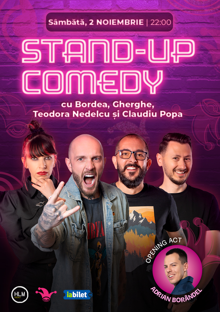 Bilete The Fool: Stand-up comedy cu Bordea, Gabriel Gherghe, Teodora ...