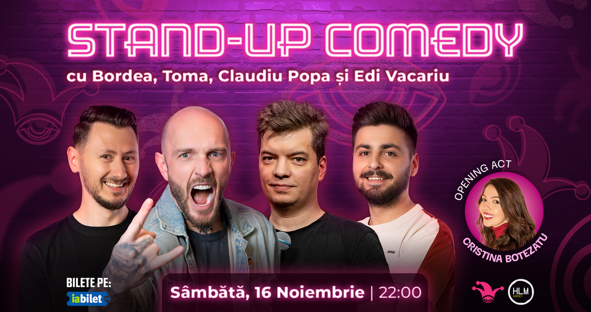 Bilete The Fool: Stand-up comedy cu Bordea, Toma, Claudiu Popa și Edi ...
