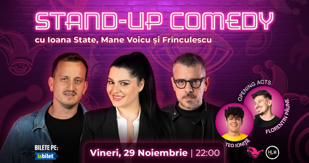 Bilete The Fool: Stand-up comedy cu Ioana State, Mane Voicu și ...