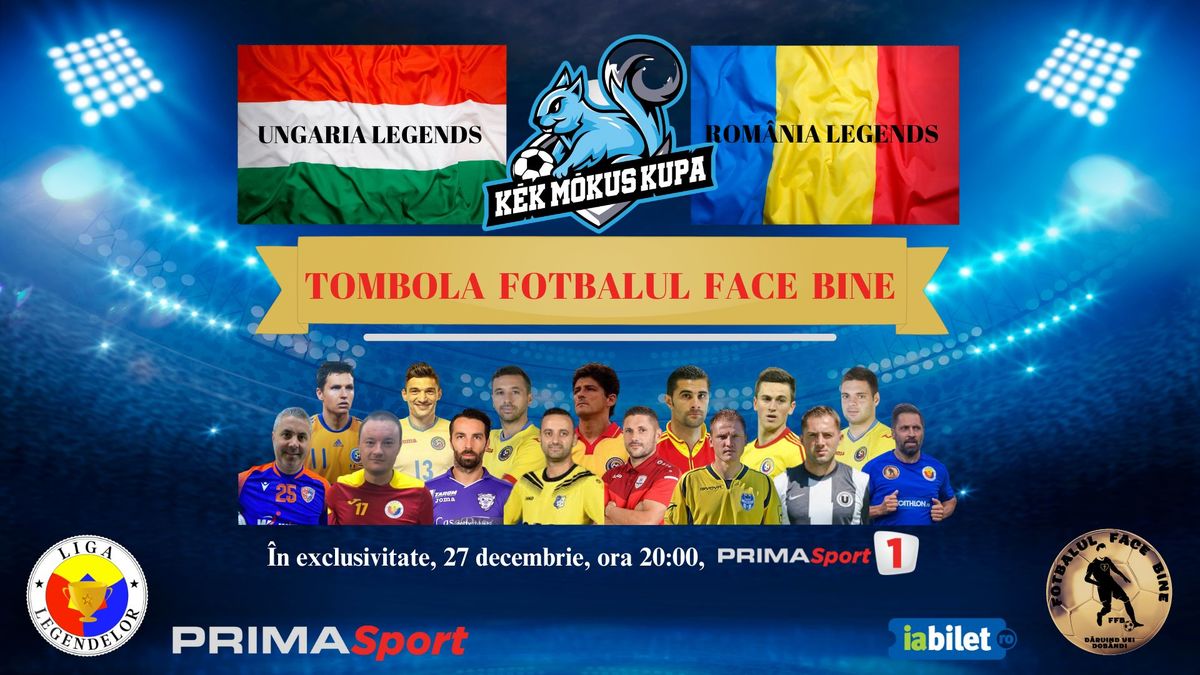 Bilete Ungaria Legends – România Legends - 27 dec '24, ora 20:00 - Romania