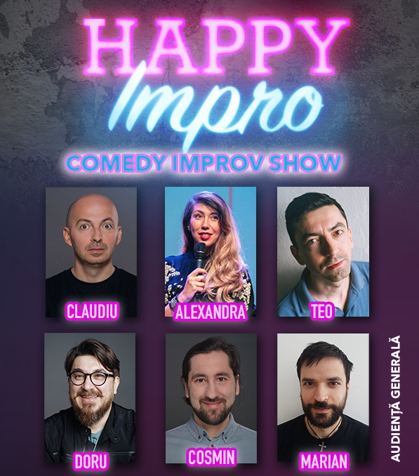 Bilete Happy Impro - teatru de improvizație @ Clubul Țăranului - La Mama - 20 mar, ora 20:00 ...