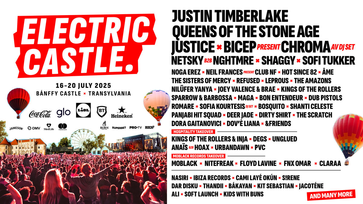 Bilete Electric Castle 2025 - 16-20 iul - Castelul Bánffy - Bonțida