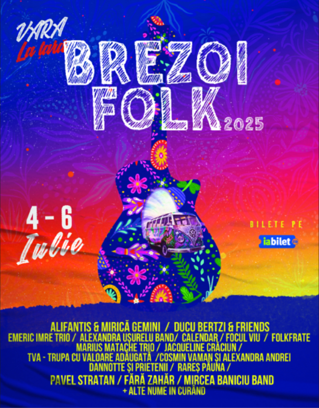 Bilete Brezoi Folk Festival 2025 - 4-6 iul - Summer Camp Brezoi