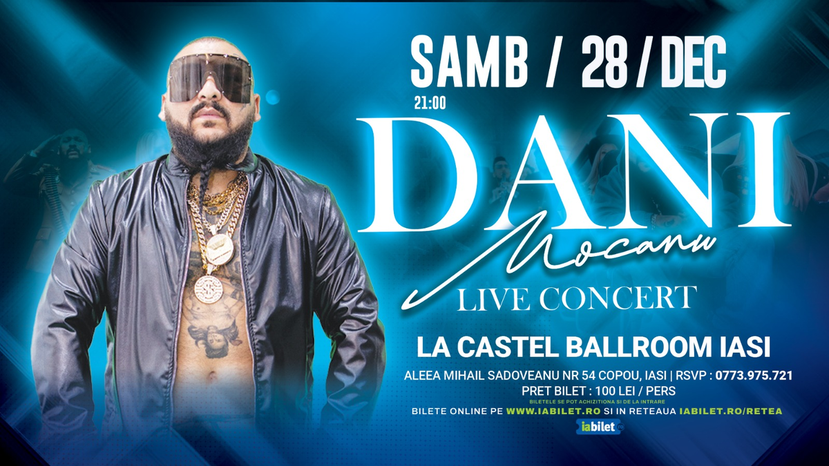 Bilete DM Events @ Dani Mocanu Live Concert - 28 dec '24, ora 22:00 ...