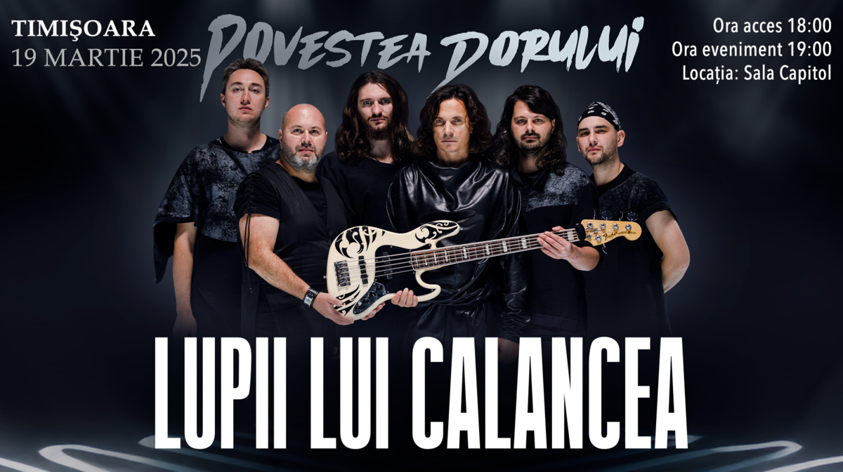 Bilete Timisoara: Lupii lui Calancea - Povestea DORULUI - 19 mar, ora ...