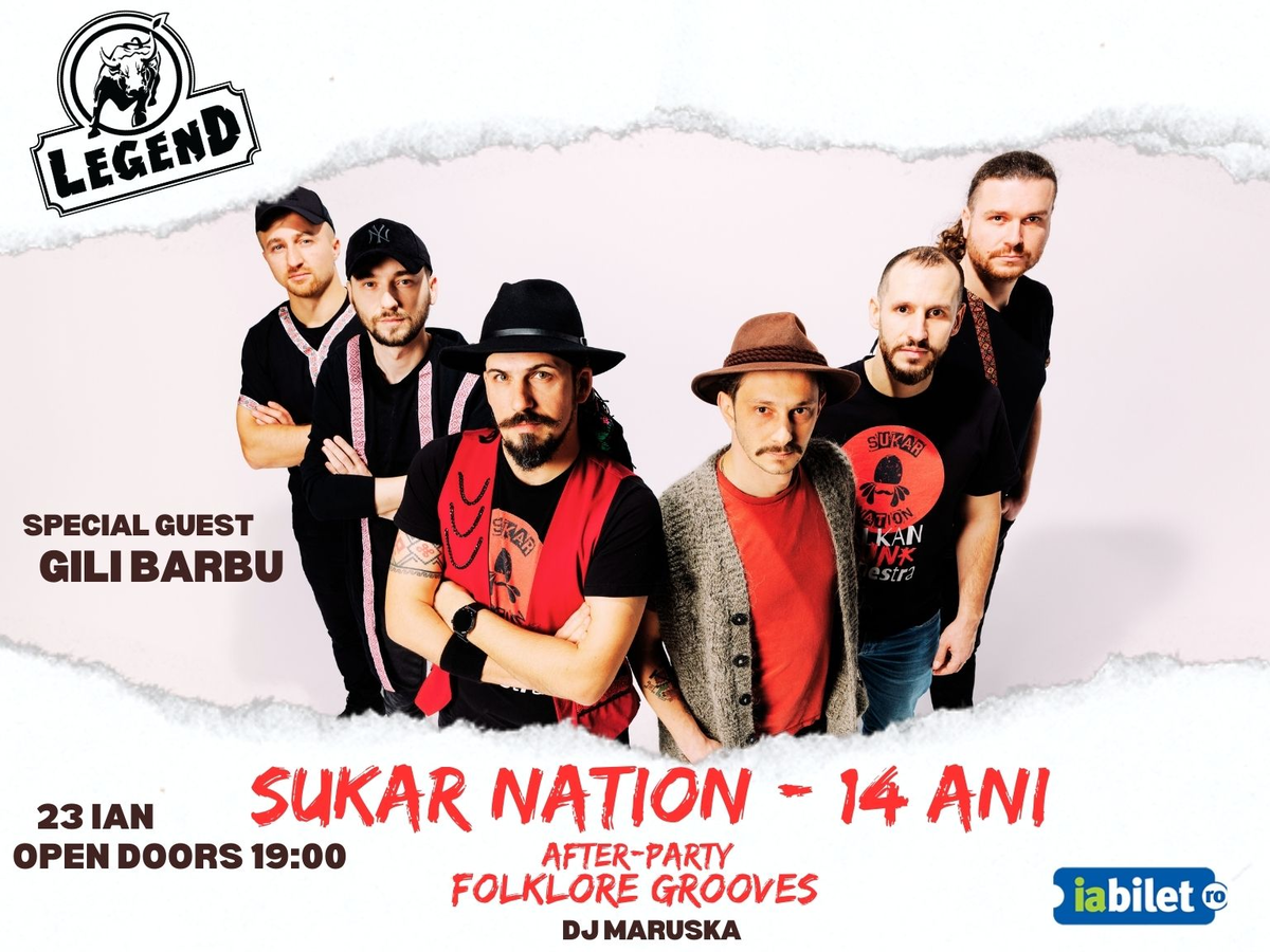 Bilete Iași: Sukar Nation - Balkan Punk Orchestra - Aniversare 14 Ani ...