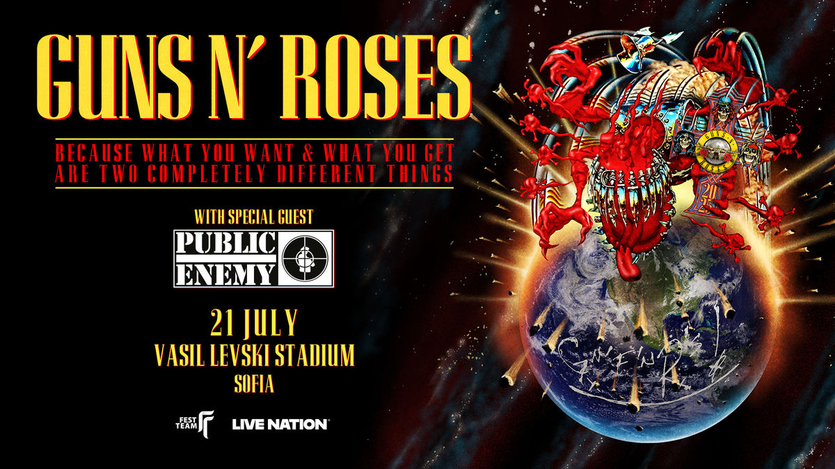 Bilete Guns N’ Roses - 21 iul - Vasil Levski National Stadium - iaBilet.ro