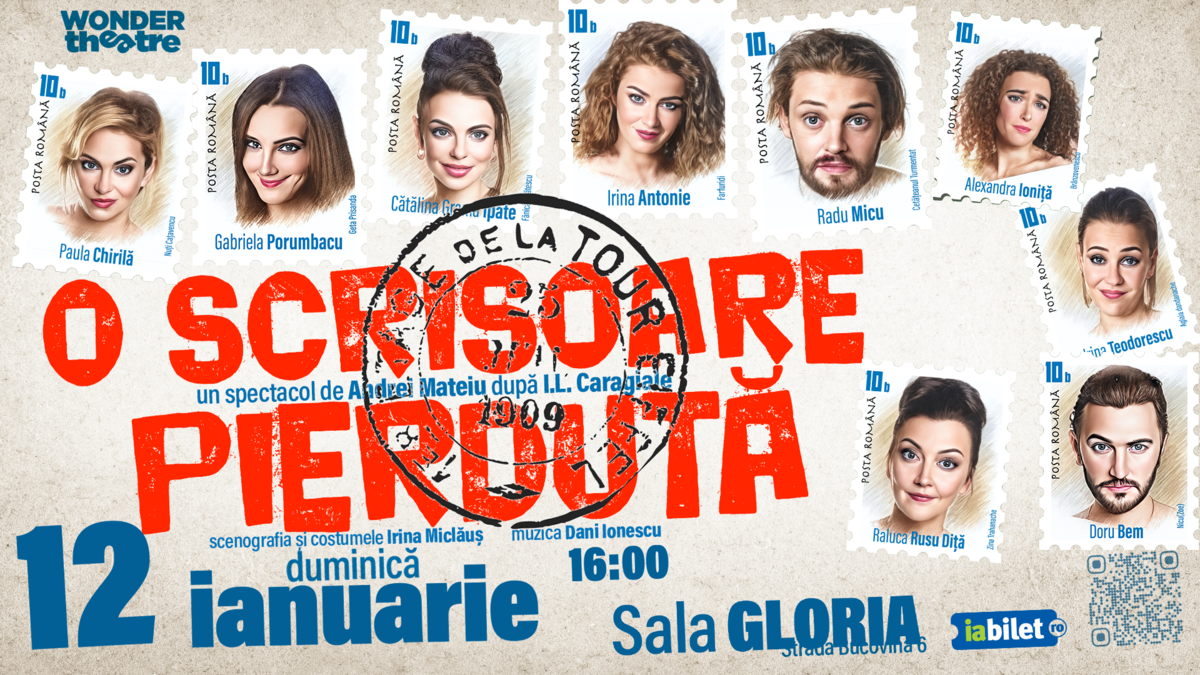Bilete O scrisoare pierduta - 12 ian, ora 16:00 - Sala Gloria