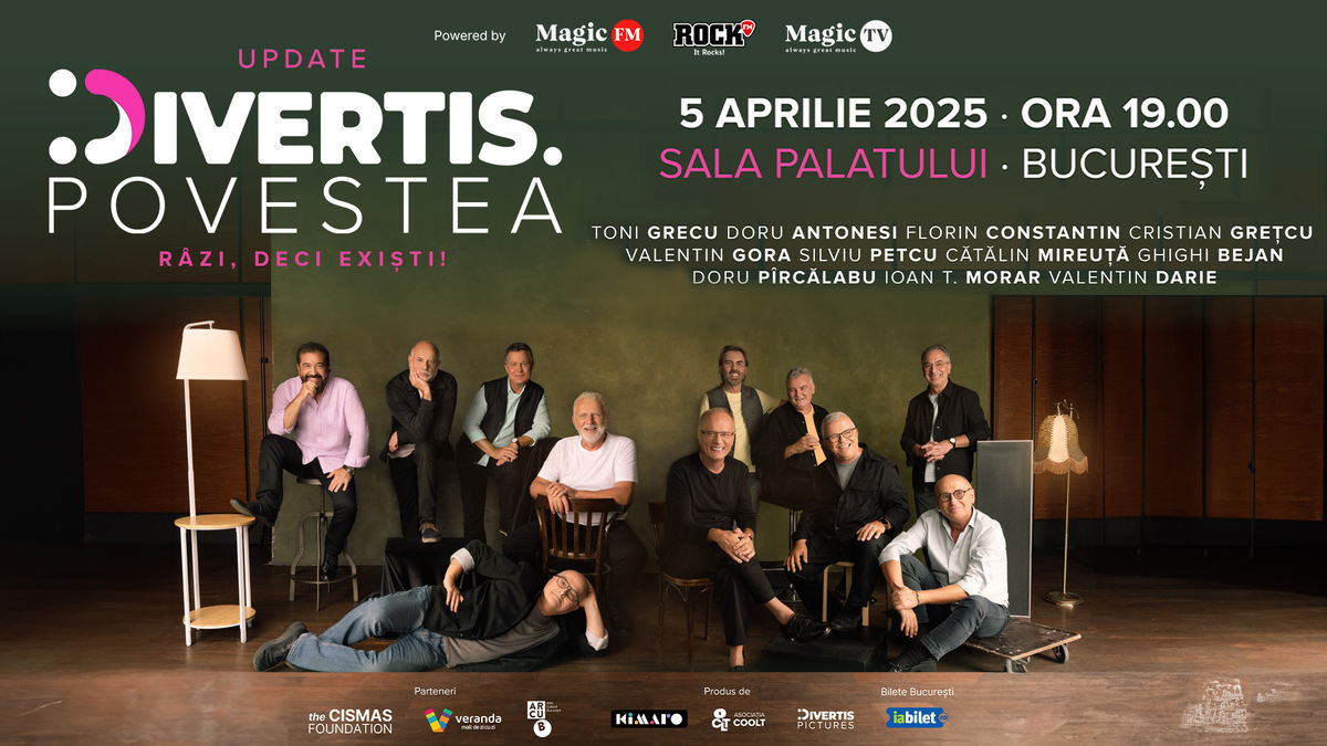Bilete Grupul Divertis - #divertis.povestea - 5 apr, ora 19:00 - Sala ...