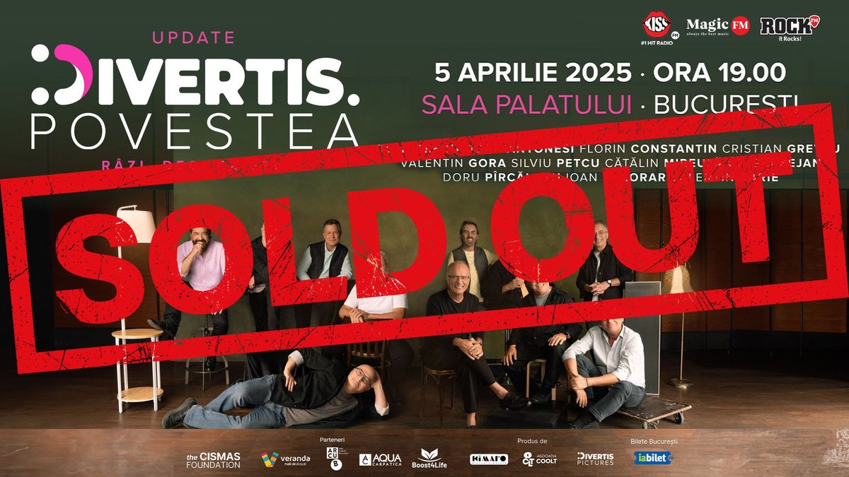 Bilete Grupul Divertis - #divertis.povestea - 5 apr, ora 19:00 - Sala ...