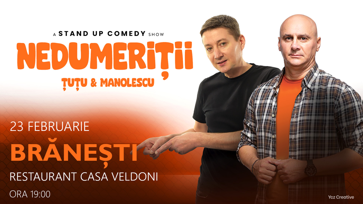 Bilete Branesti: Stand-up Comedy - Dan Tutu si Cristi Manolescu - 23 ...
