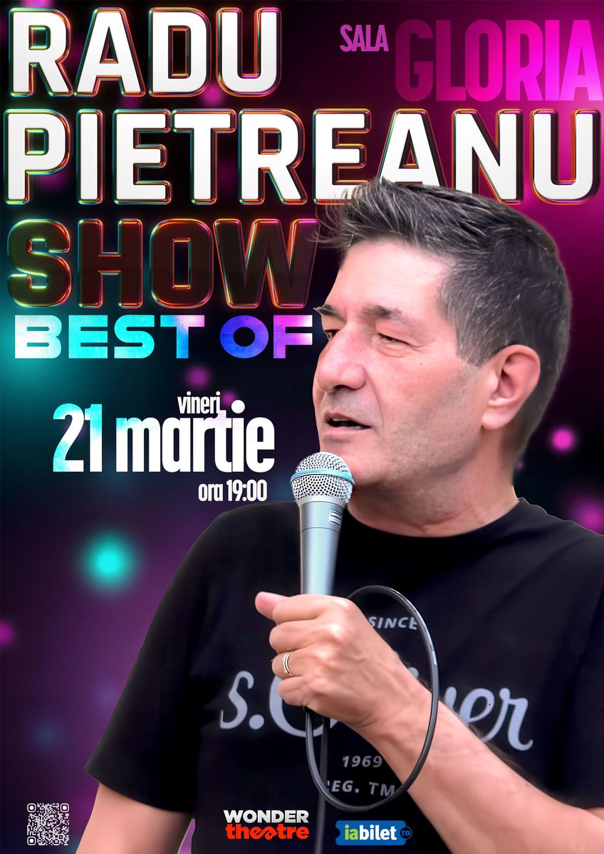 Bilete Radu Pietreanu - Stand-up Comedy One Man Show - 21 mar, ora 19: ...