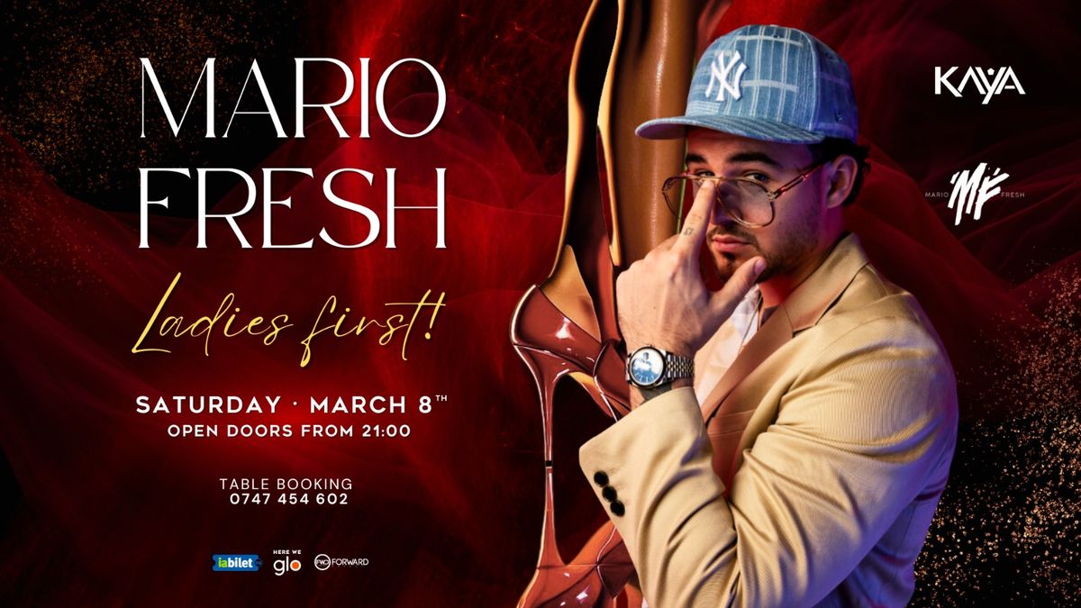 Bilete Onesti: MARIO FRESH LIVE - 8 mar, ora 21:00 - KAYA - Bistro ...