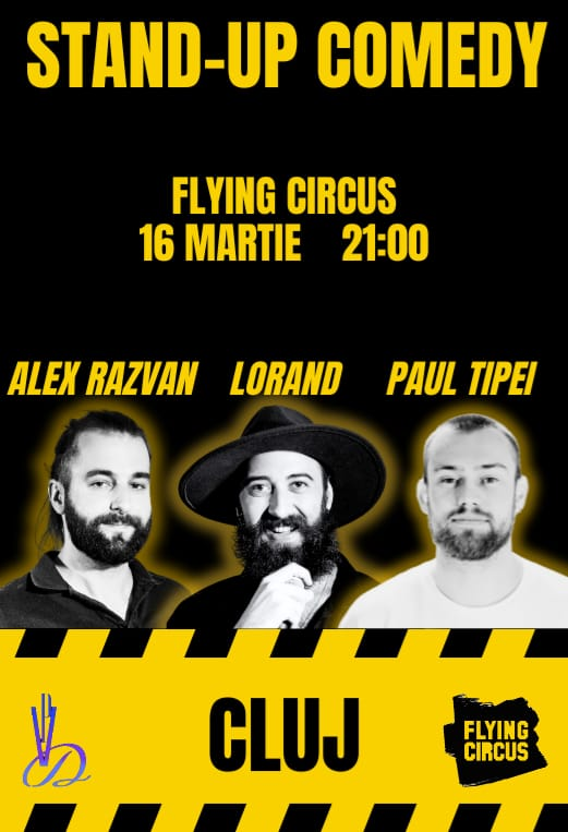 Bilete Cluj-Napoca: Stand-up alaturi de Lorand, Paul Tipei și Alex ...