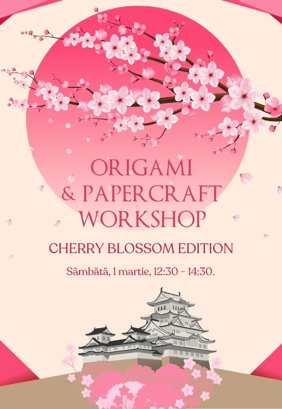 Bilete Cluj-Napoca: Origami & Papercraft Workshop | Cherry Blossom ...