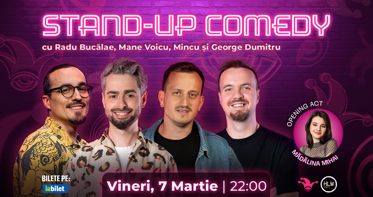 Bilete The Fool: Stand-up comedy cu Radu Bucălae, Mane Voicu, Mincu și George Dumitru - 7 mar ...