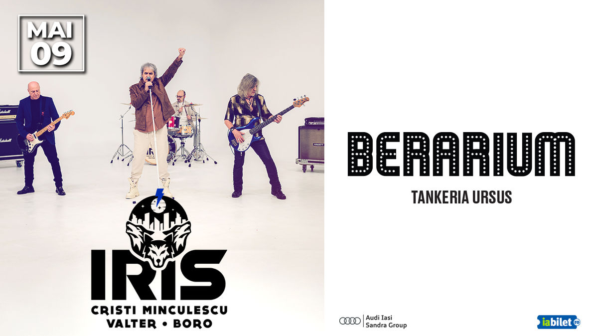 Bilete Iași: Concert IRIS - Cristi Minculescu - Valter - Boro - 9 mai ...
