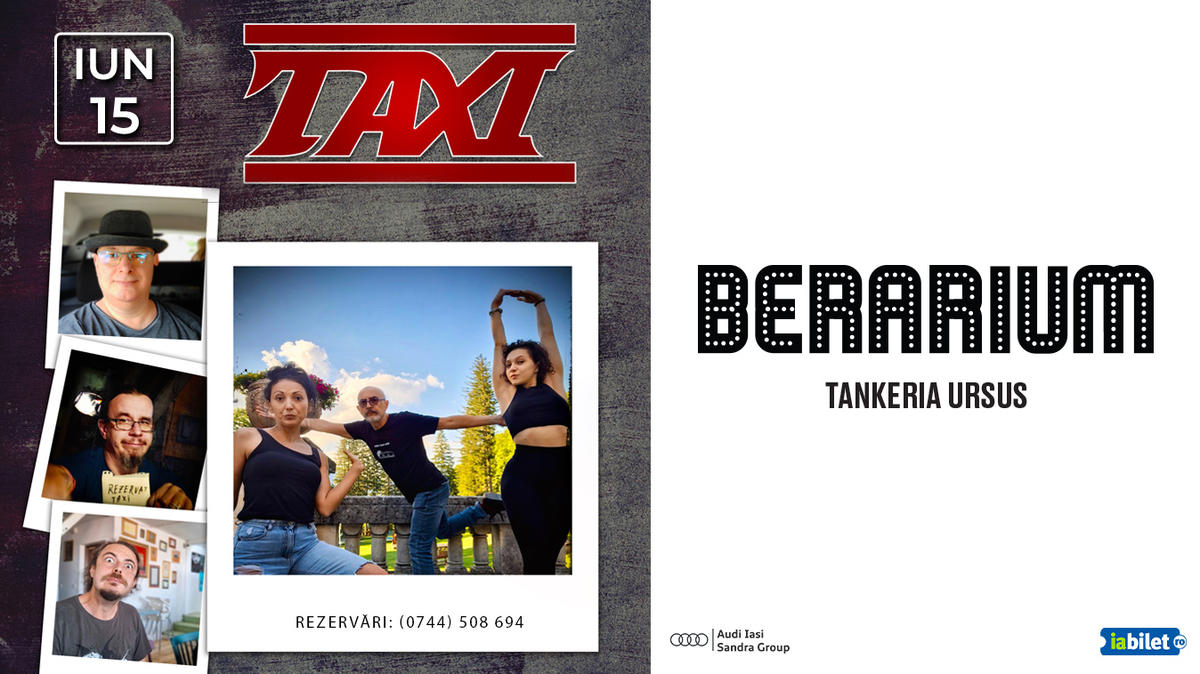 Bilete Iași: Concert Taxi - 15 iun, ora 19:30 - Berarium Tankeria Ursus ...