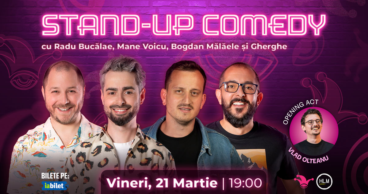 Bilete The Fool: Stand-up comedy cu Radu Bucălae, Mane Voicu, Bogdan Mălăele și Edi Vacariu - 21 ...