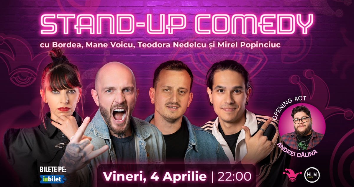 Bilete The Fool: Stand-up comedy cu Bordea, Mane Voicu, Teodora Nedelcu ...