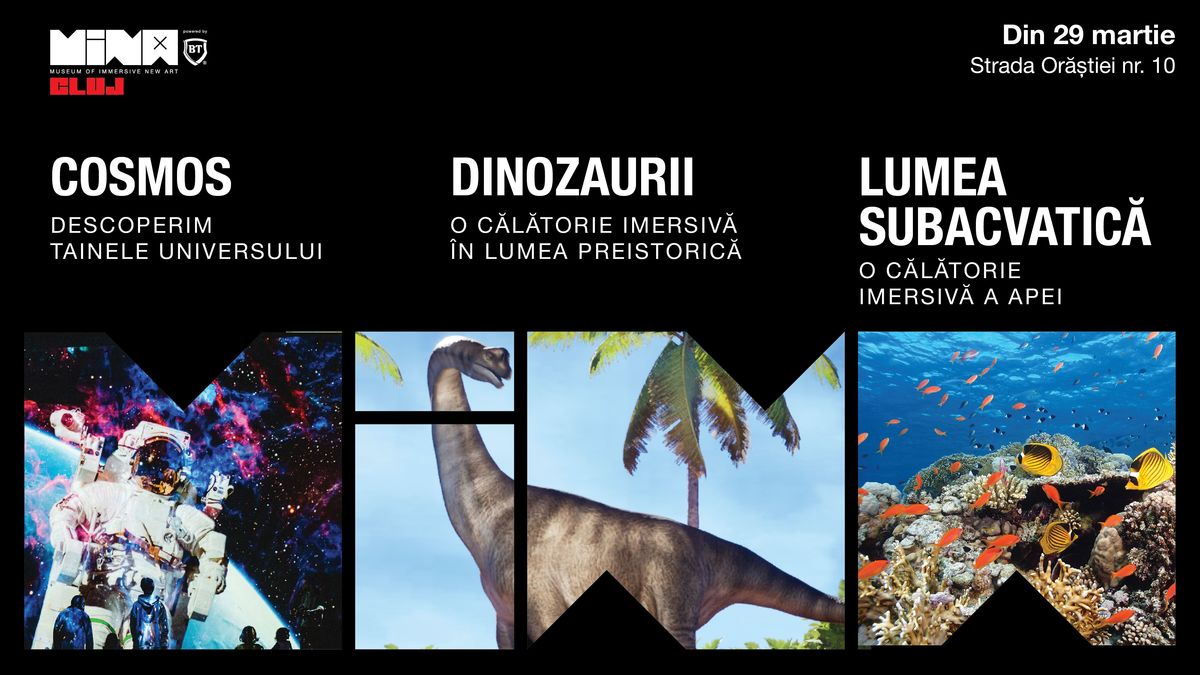 Bilete Cosmos + Dinozaurii + Lumea Subacvatica - Mina Museum