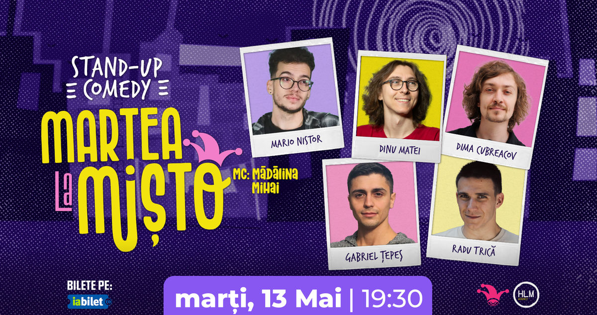 Bilete The Fool: Marțea la Mișto cu Dima Cubreacov, Dinu Matei, Radu ...