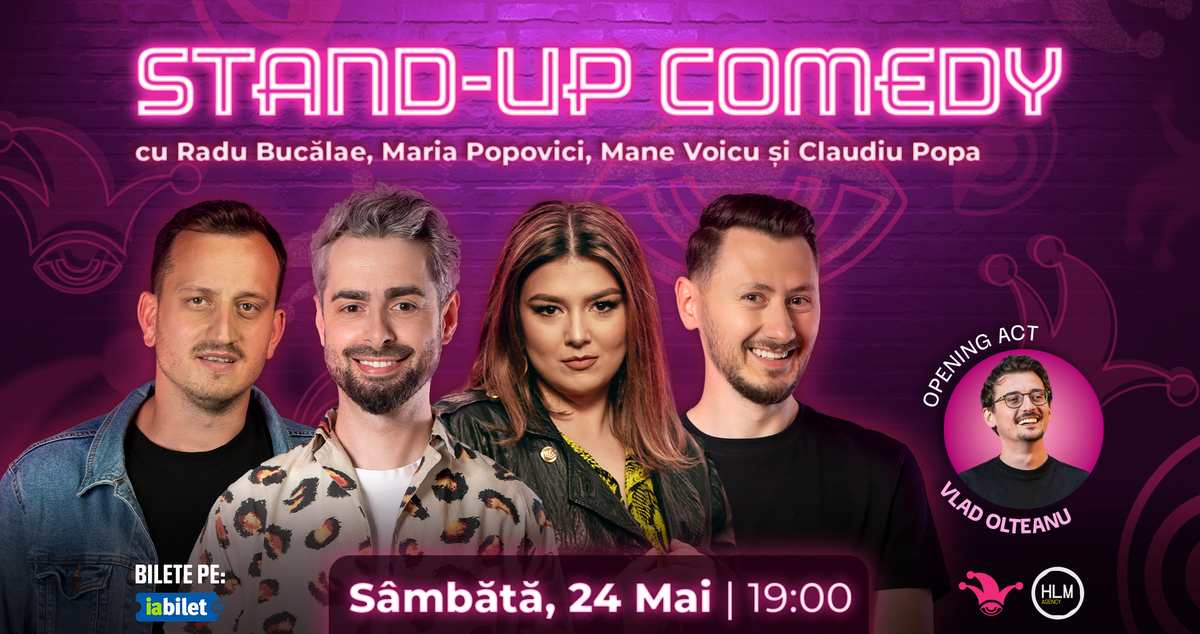 Bilete The Fool: Stand-up comedy cu Maria Popovici, Radu Bucălae, Mane Voicu și Claudiu Popa ...