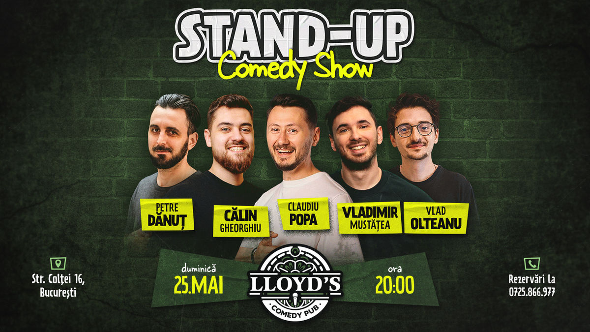Bilete Stand-up Comedy cu Olteanu, Popa, Dănuț, Mustățea & Gheorghiu ...