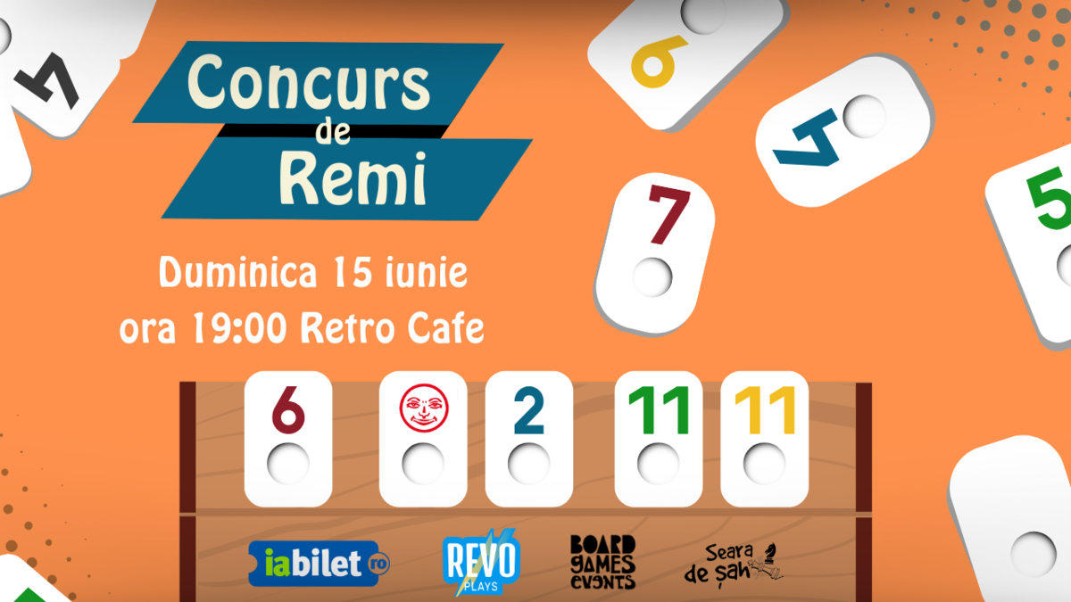 Bilete Iasi: Concurs de Remi Etalat @ Board Games Events - 15 iun, ora ...