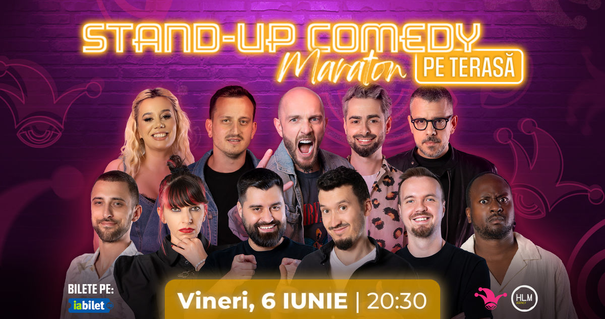 Bilete The Fool: Stand-up Comedy Maraton pe terasa cu: Bordea, Anisia ...