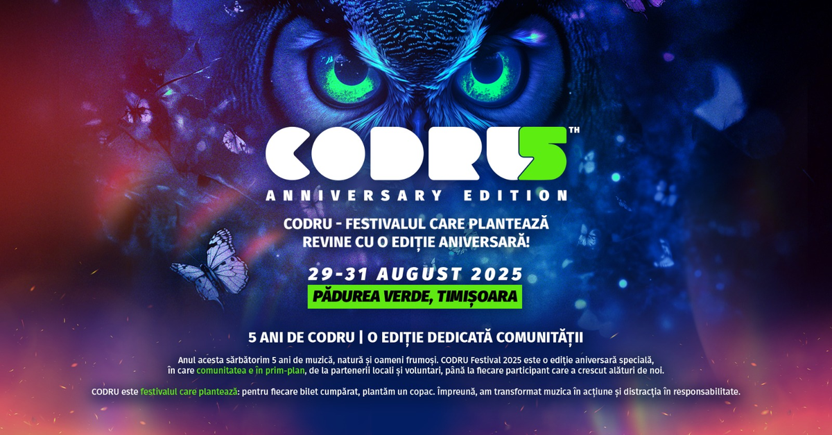 Bilete Donație @ CODRU Festival 2025 - 29-31 aug - Pădurea VERDE
